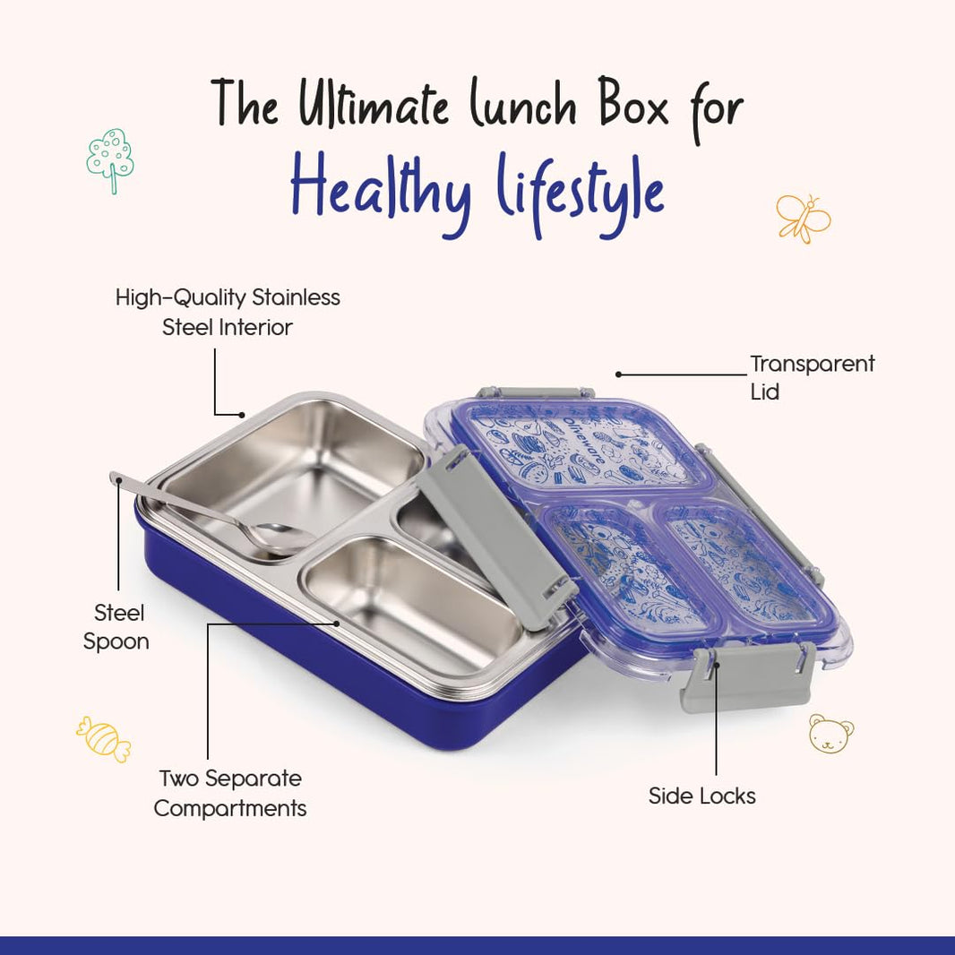 Stainless Steel Lunch Box – Durable & Eco-Friendly | Oliveware India