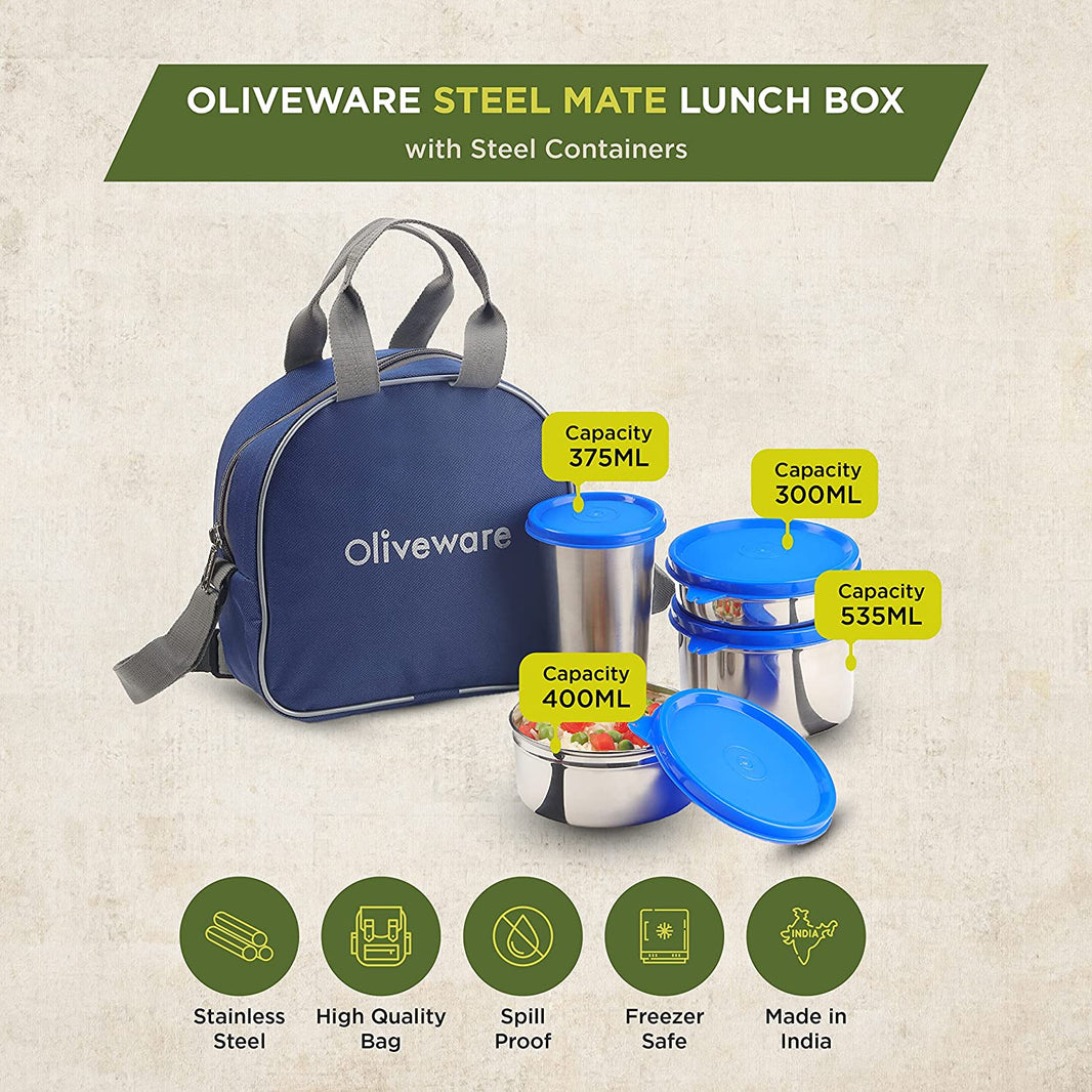 Stainless Steel Lunch Box – Oliveware India